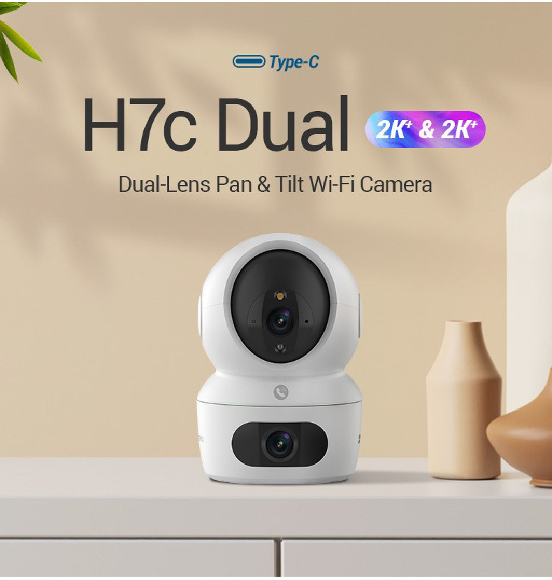 Ezviz H7C Dual Lens (4MP + 4MP) Pan/Tilt Two Way Talk Color Night ...