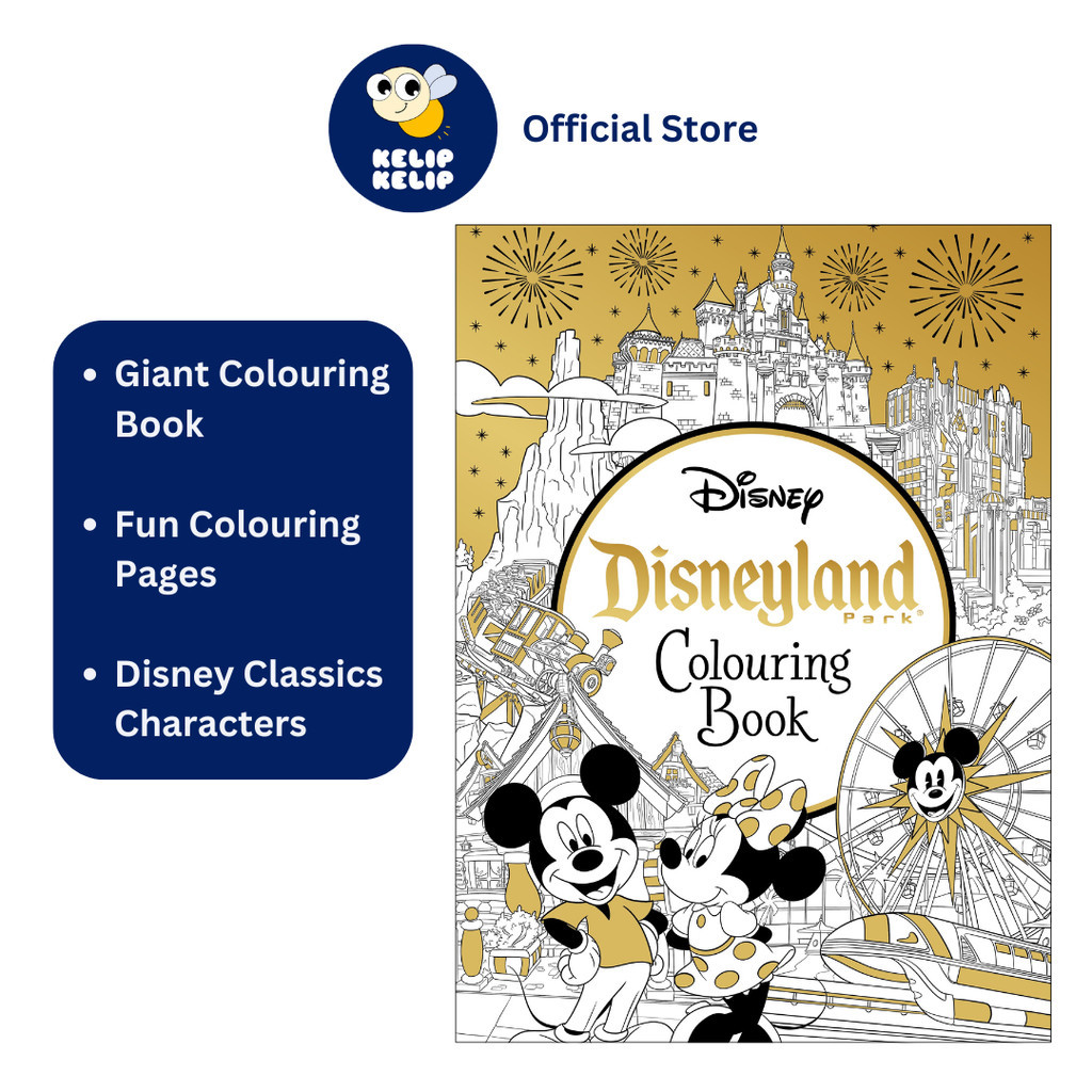 Magic of Disneyland Colouring Book Suitable For Kids & Adults With Over ...