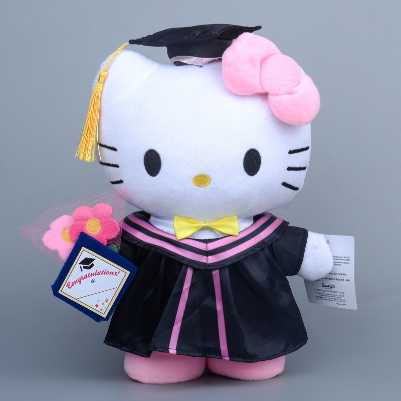 Graduation Season Sanrio Plush Doll 25CM Kuromi Melody Bachelor's ...