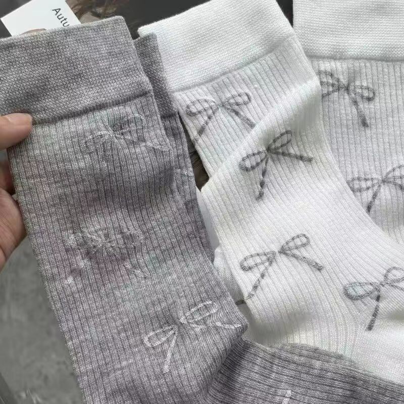 Summer New Style Thin Socks Women Fashionable Western Style Bowknot Hot ...