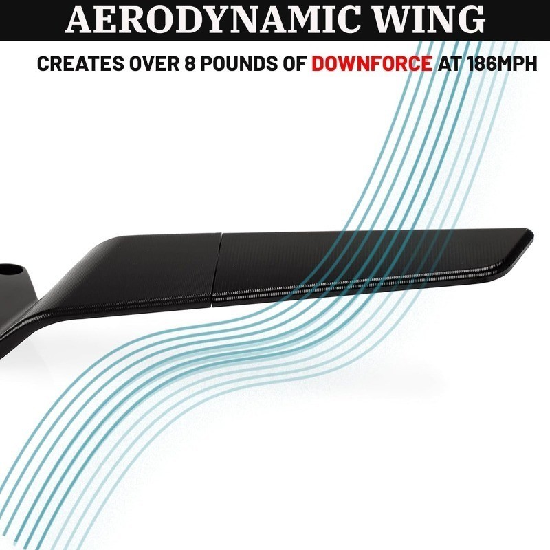 Motorcycle Side View Mirror Wing Tip Fixed Wind Wing Y15 LC Y16 ADV NVX ...