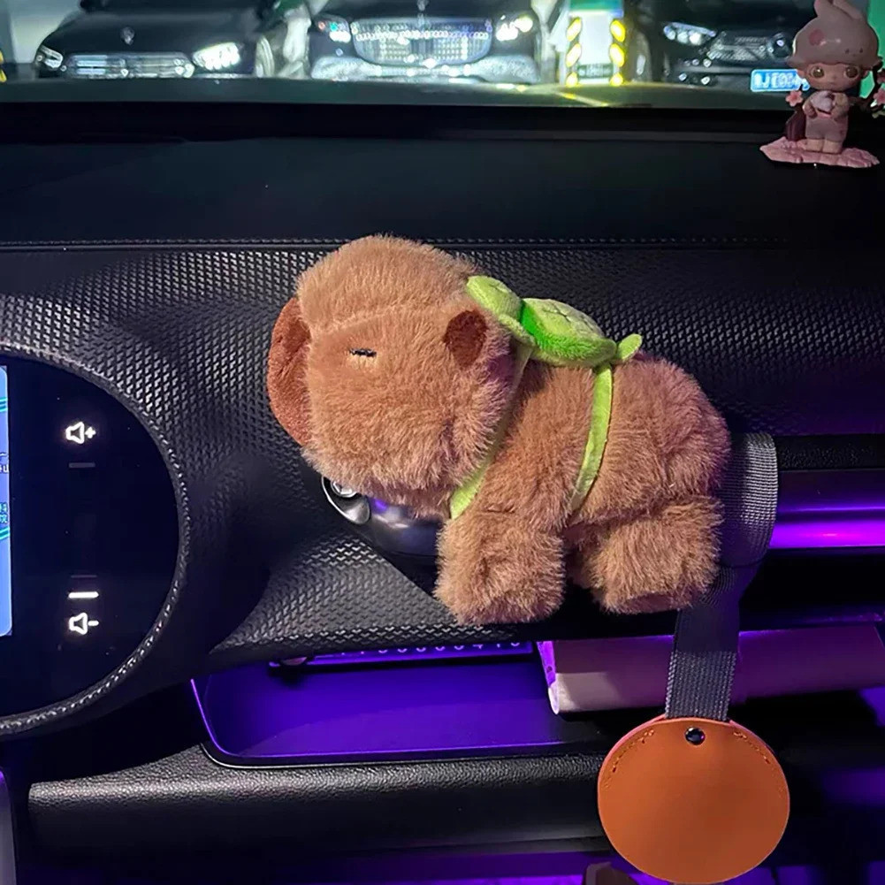 Capybara Car Interior Center Console Displays Handle Wiper Accessories ...