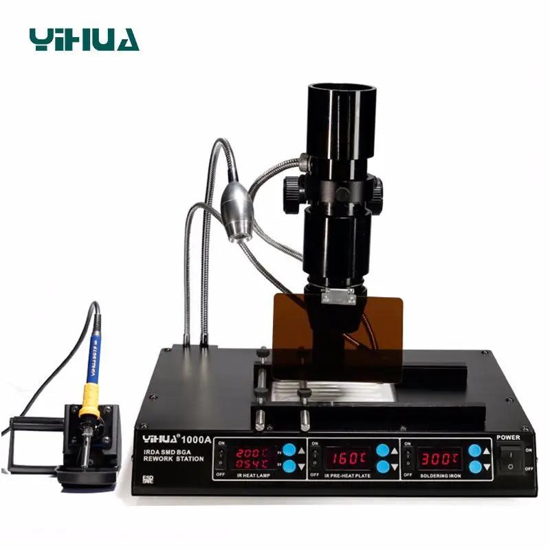 YIHUA Infrared BGA Rework Station 3 In 1 Lead-Free Soldering Station ...