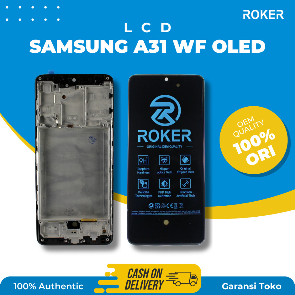 in stock Lcd TOUCHSCREEN+FRAME SAMSUNG A31 /A315 OLED FULLSET BY ROKER | Shopee Malaysia