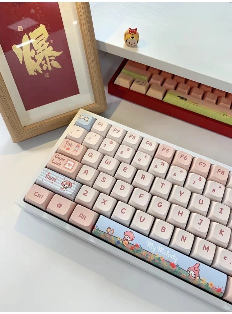 137 Keys Sanrio Cinnamoroll Kuromi Keycaps Cherry/XDA/MDA Profile PBT ...
