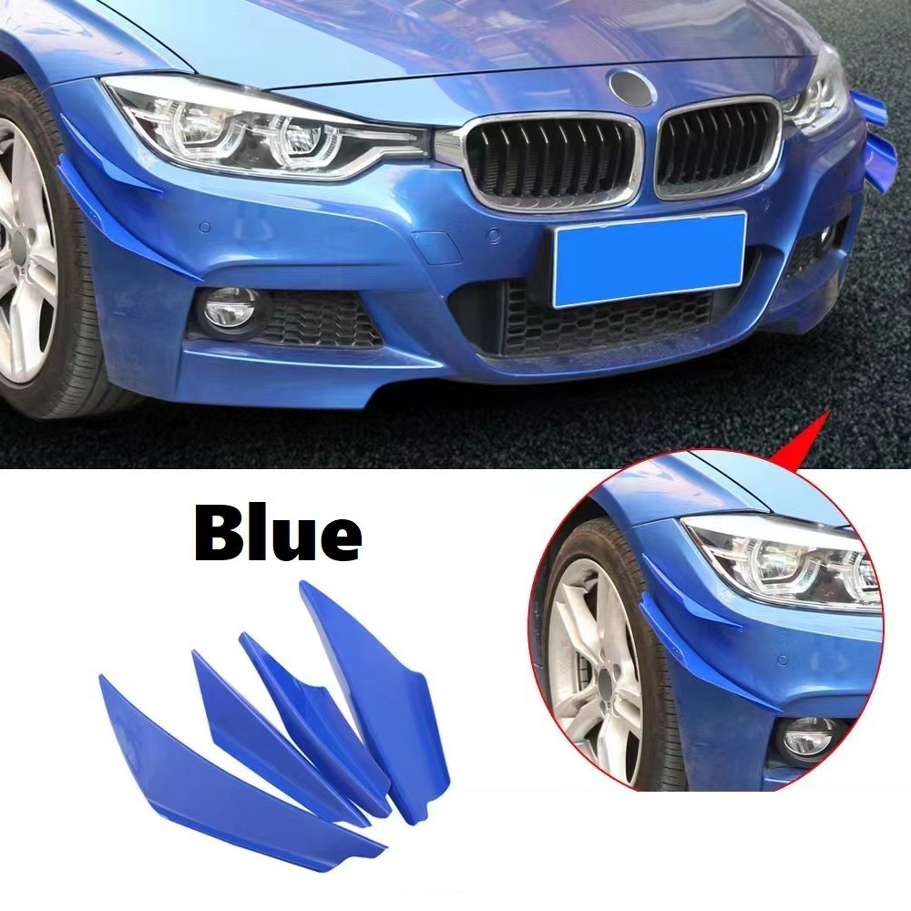 Universal Car Body Spoiler Front Bumper Canards Lip Splitters Trim ...