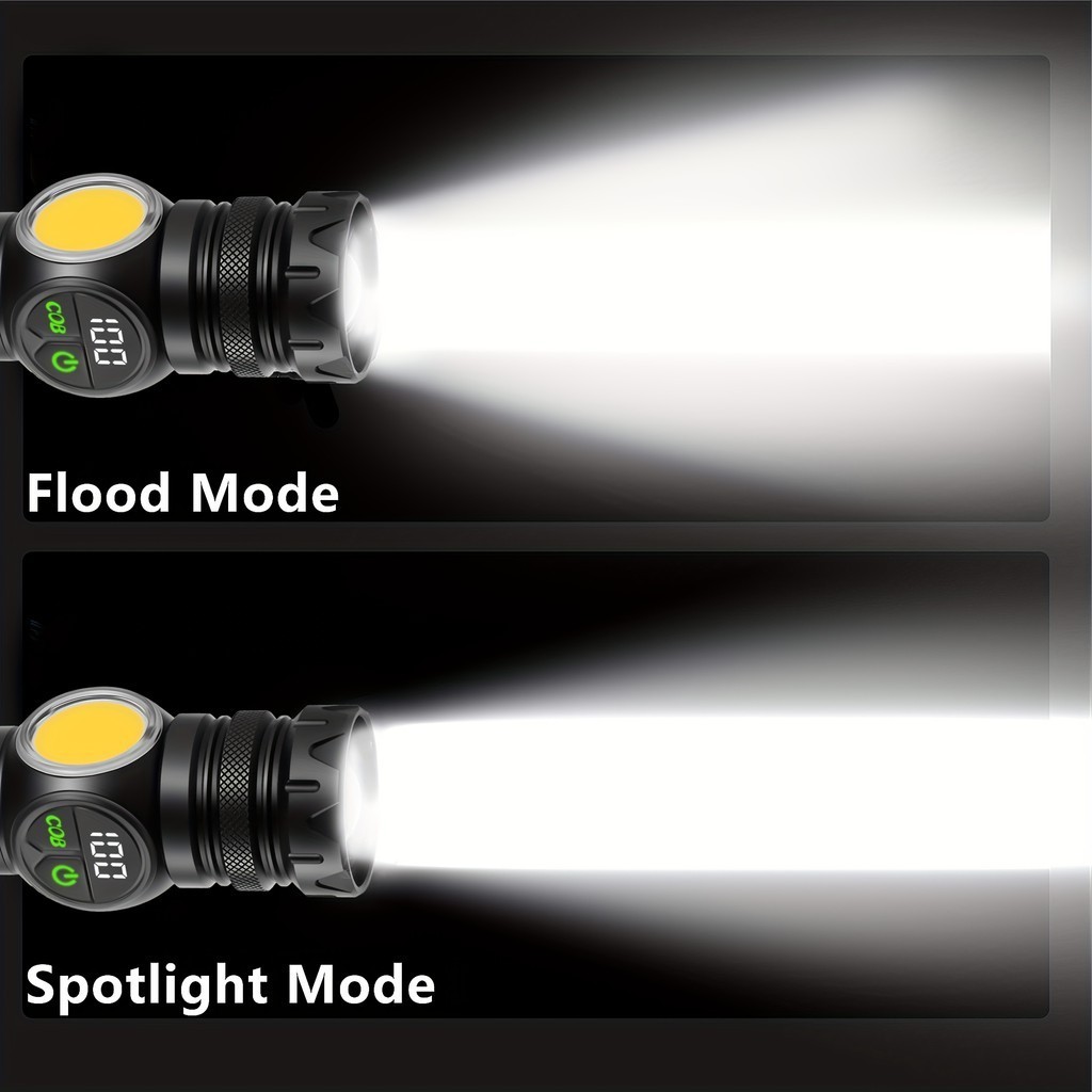 Flashlights High Lumens Rechargeable Flashlight with Digital Power ...
