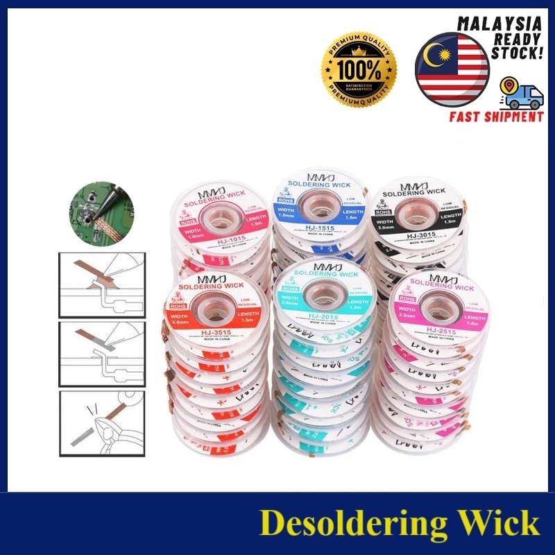 Desoldering Wick Desolder Lead Remover Solder Wick Wire Cable Braid ...