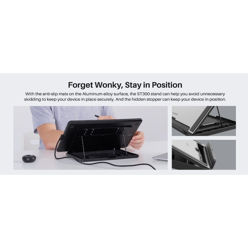 HUION ST300 Adjustable Drawing Tablet Stand Portable Desk Stand ...