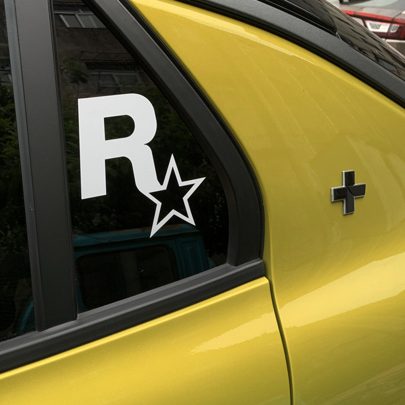 R Star Sticker JDM Modified Electric Game Peripheral GTA5 Speed Car ...