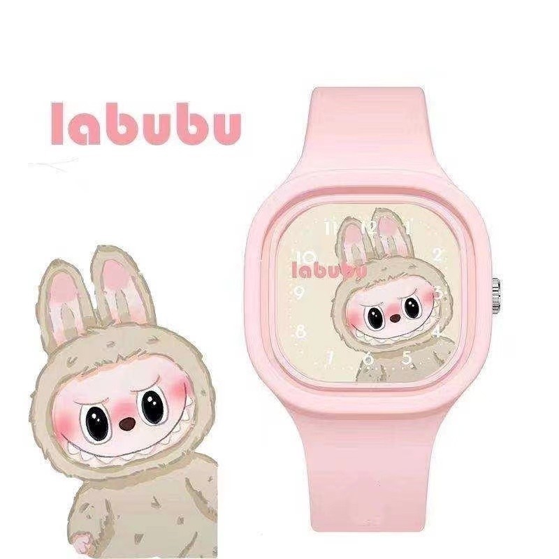 LABUBU Watch for Kids Girls Candy Color Silicone Strap Cartoon Cute ...