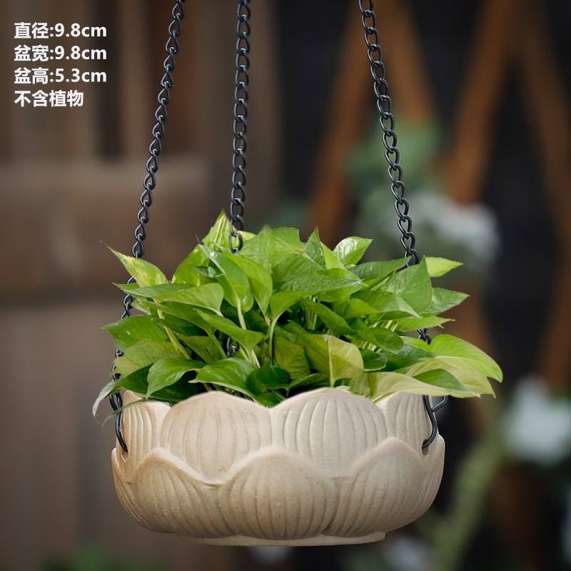 Flower pot iron chain///// Hanging Hanging Orchid Flower Pot Hanging ...