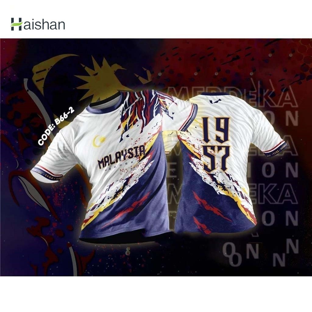 Malaysia 67th Merdeka 2024 Design Sublimation Jersey | Shopee Malaysia