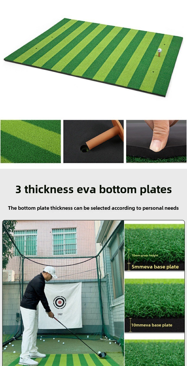 PGM Double Grass Home Practice Golf Strike Mat DJD049 | Shopee Malaysia