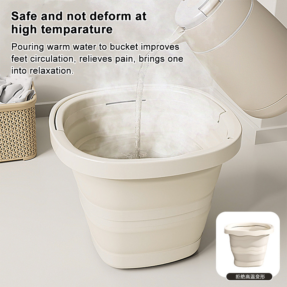 [5L/10L] Worthbuy Portable Square Bucket Foldable Wash Basin Water ...