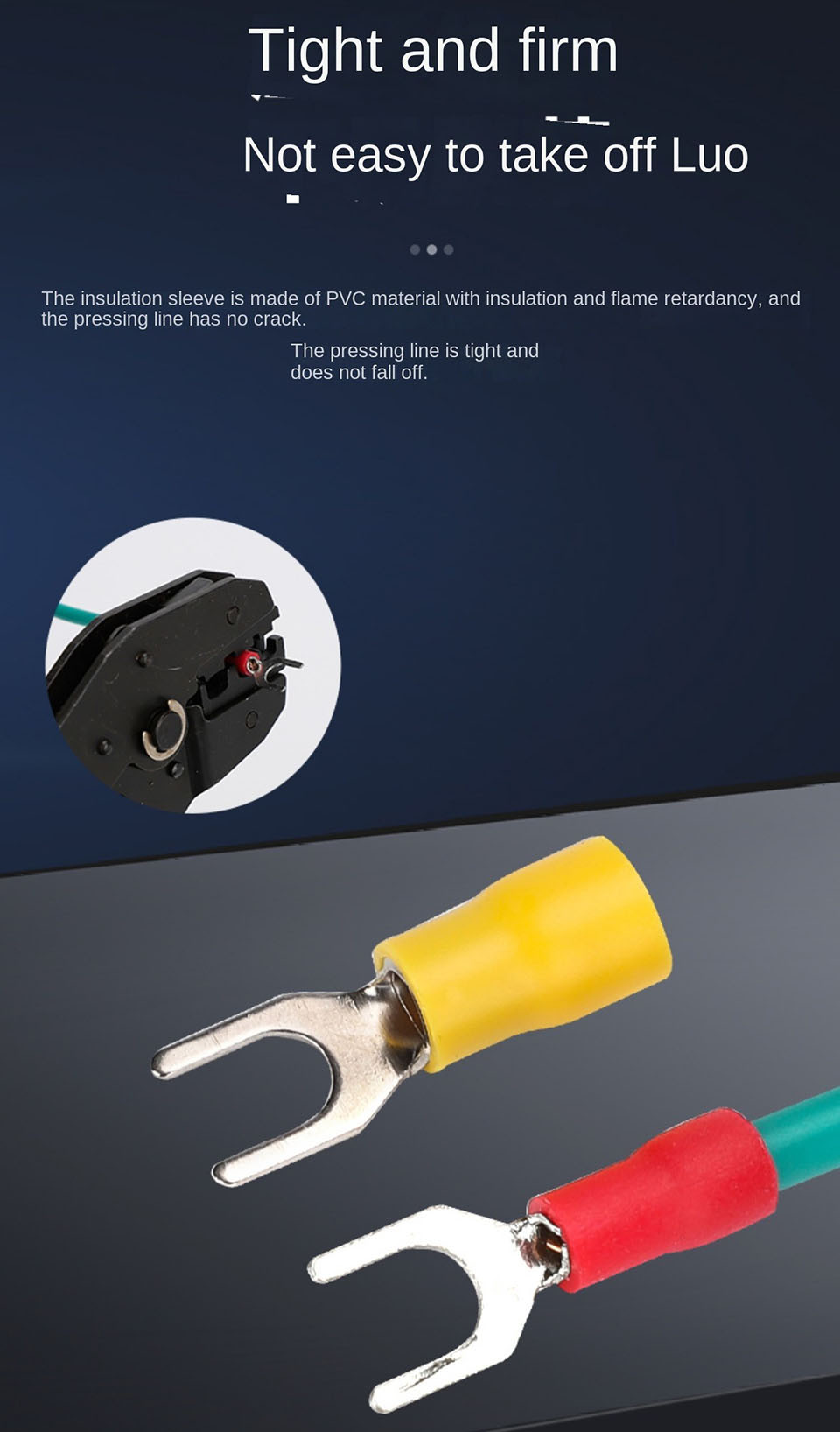 100Pcs Fork Type pre-Insulated Wiring Terminals SV1.25/2/3.5-4/6 wire ...