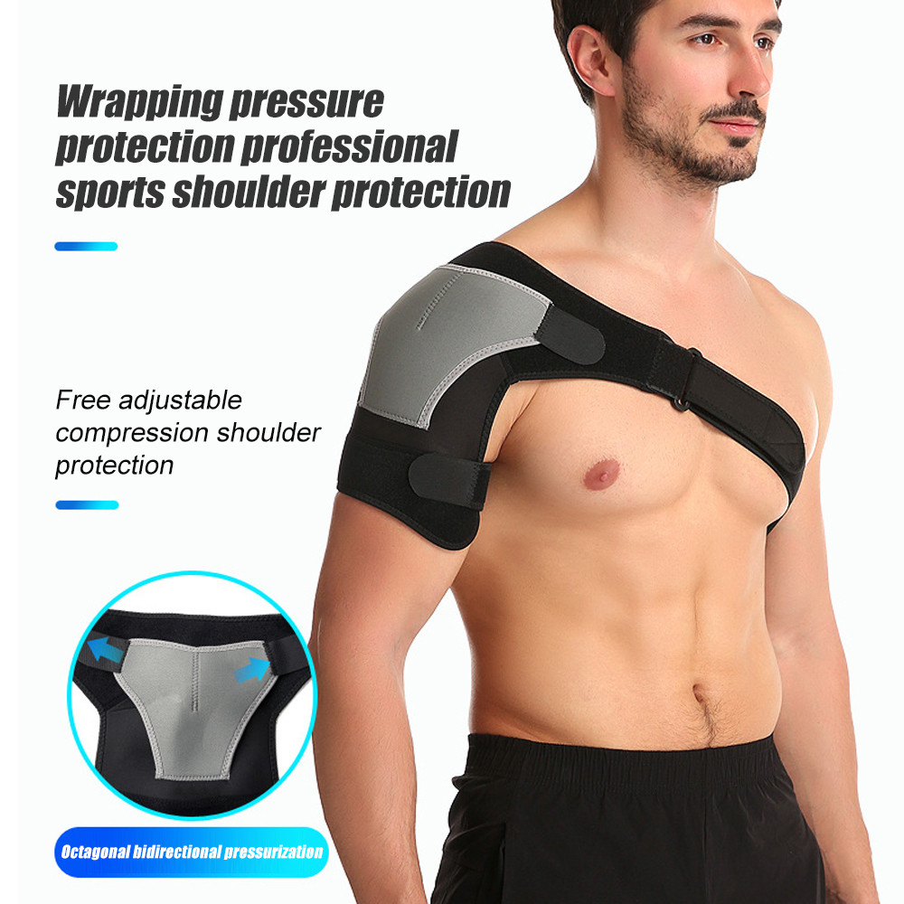 1pcs Shoulder Support with Pressure Pad, Adjustable Shoulder Brace for ...