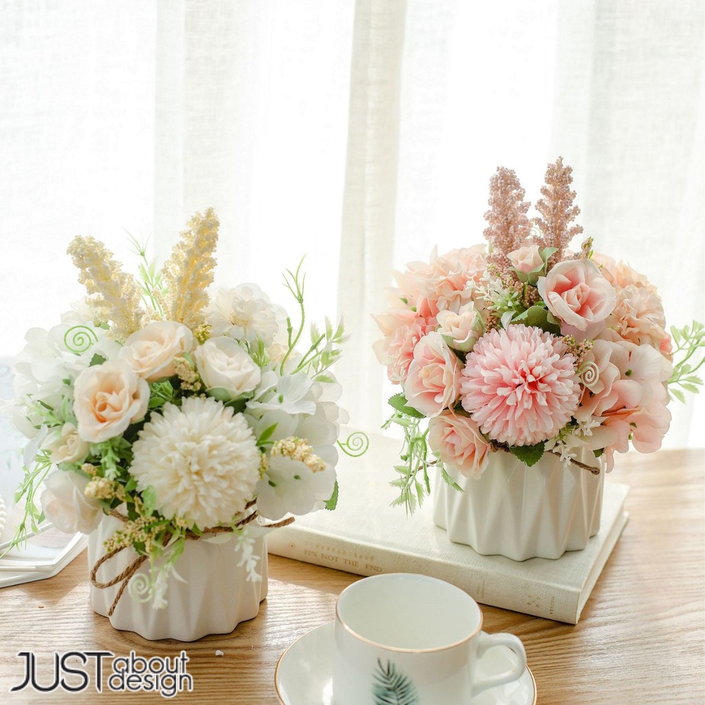 🔥 Bunga Plastik Hiasan Pokok Bunga Hiasan Meja Artificial Flower with ...