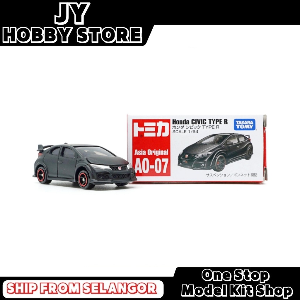 Takara Tomy 1/64 Honda Civic Type R (FK2) A0-07 904014 Model Car Diecast Car Vehicle Cars Kereta ...