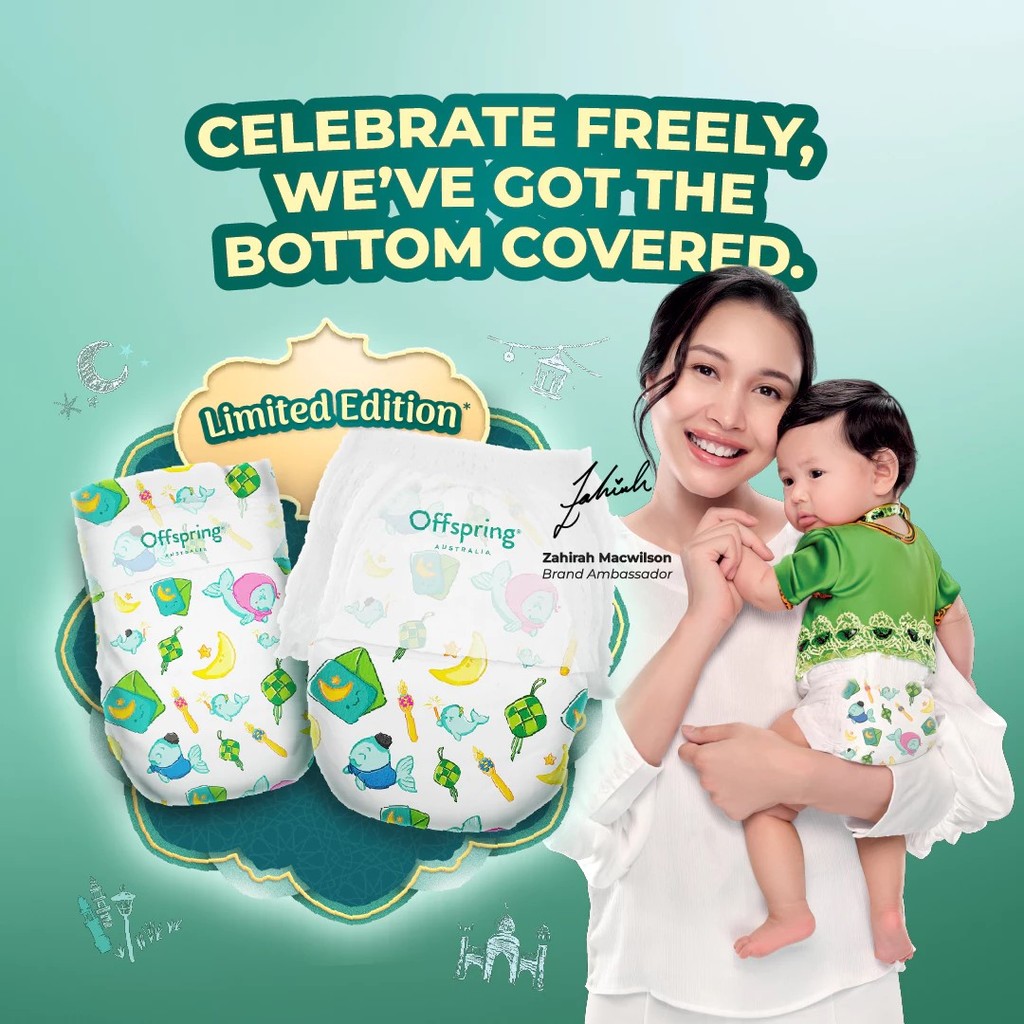 [READY STOCK]Offspring's Limited Edition Raya Fashion Diaper Tape/Pants ...