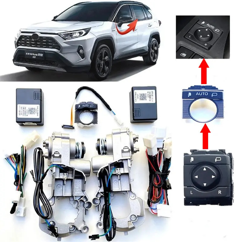 For TOYOTA RAV4 XA50 2018~2025 Automatic Car Electric Rearview Mirror ...