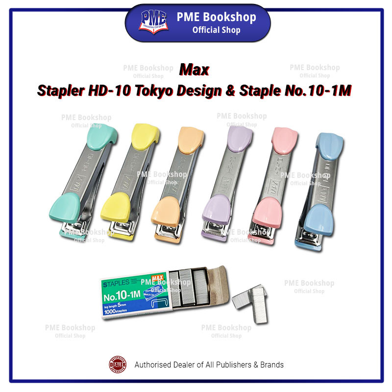 【PME Bookshop】 Max Stapler HD-10 (Tokyo Design) & Staple No.10-1M ...