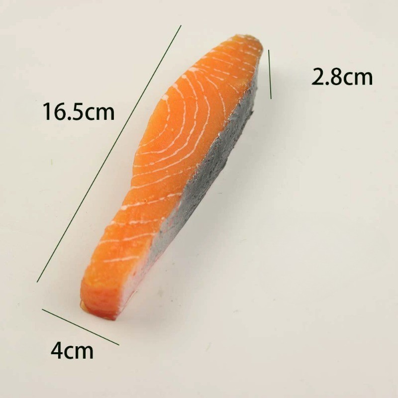 Artificial Salmon Model Fake PVC Japanese Cuisine Salmon Sashimi Food ...