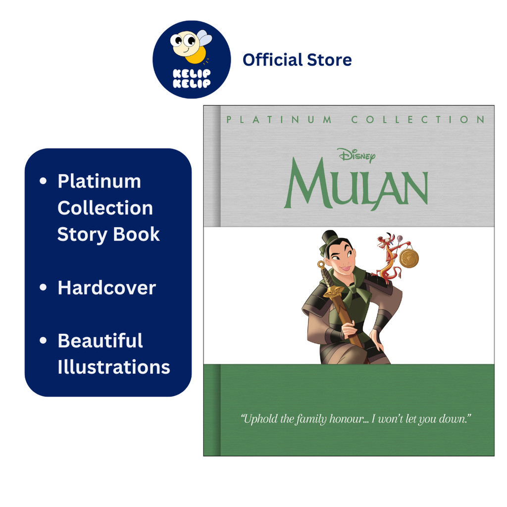 Disney Mulan Story Book for Kids Platinum Collection Gift Edition ...