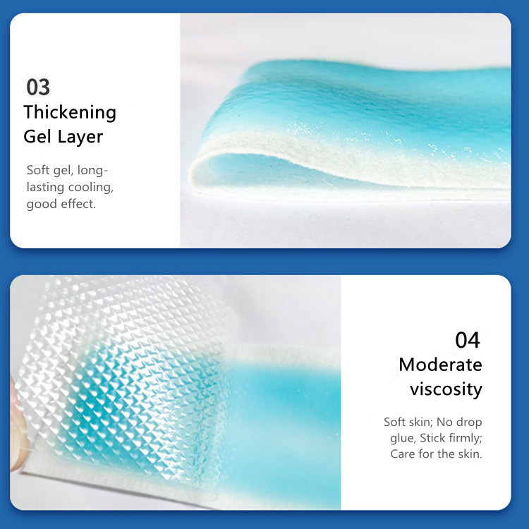 2PCS Fruit Cooling Gel Patch Fever Plaster Headache Phone Heat Relief ...