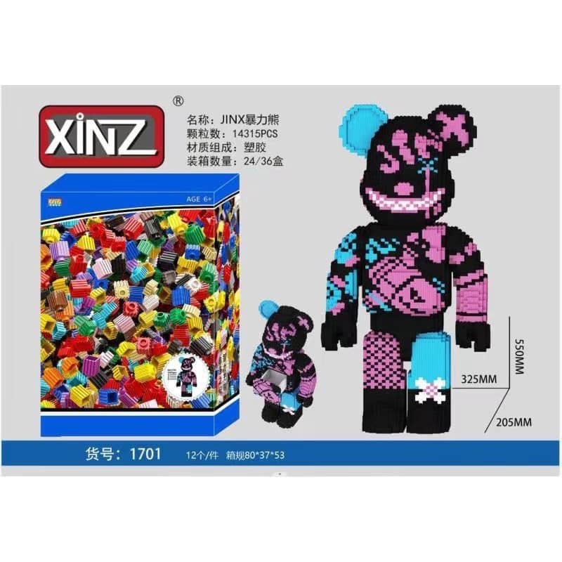 Xinz Universal Block 55cm High Bear Building Block Educational Toy ...