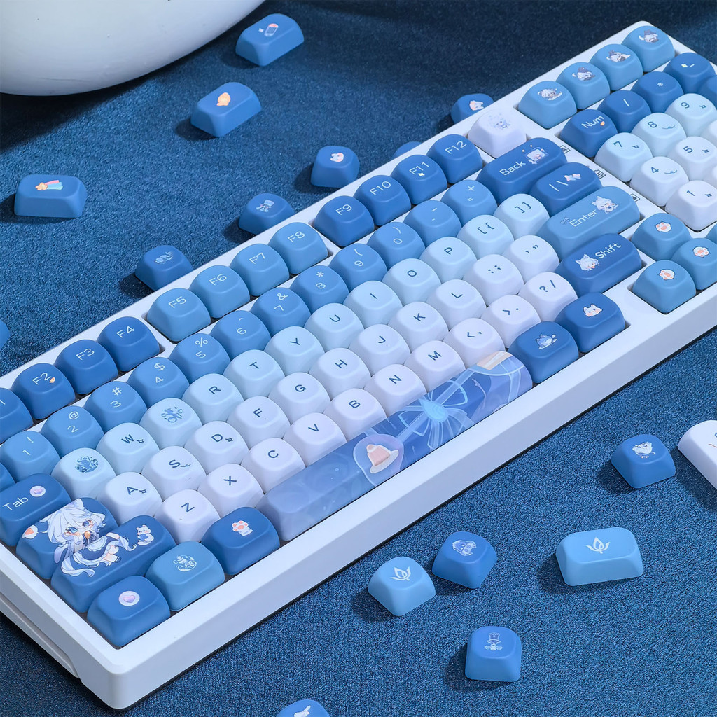 Genshin Impact Original Furina Meow Keycap MOA Profile Five-side ...
