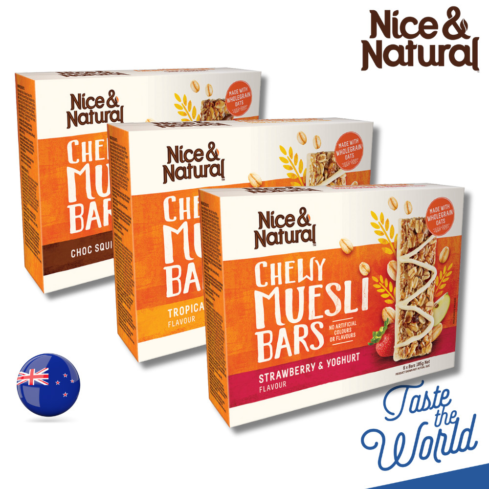 Nice & Natural Chewy Muesli Bars 185G | Shopee Malaysia