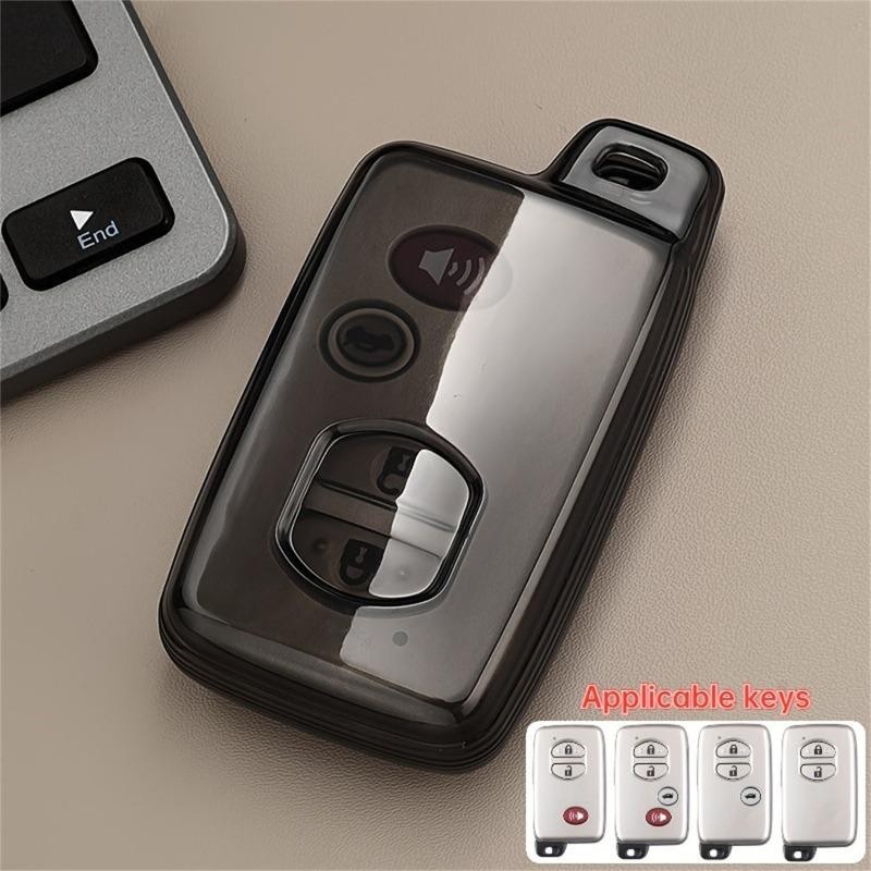 1 pcs Soft TPU Car Key Case, Fit for Toyota Aqua RAV4 Land Cruiser ...