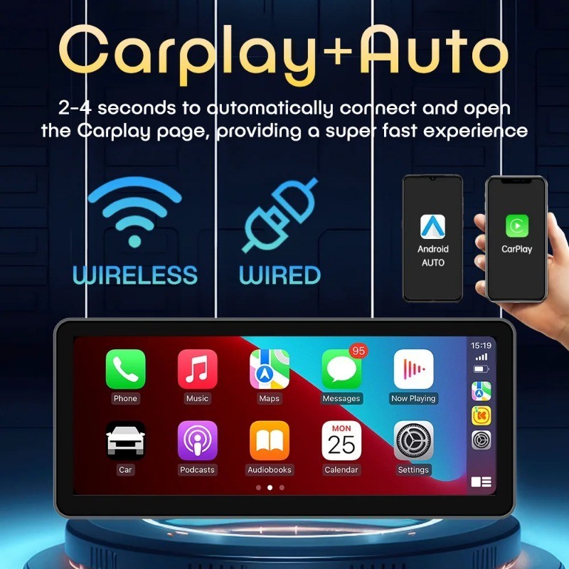 Evean TS18 12.3" inch Android Player 360 System CarPlay Auto Car Radio ...