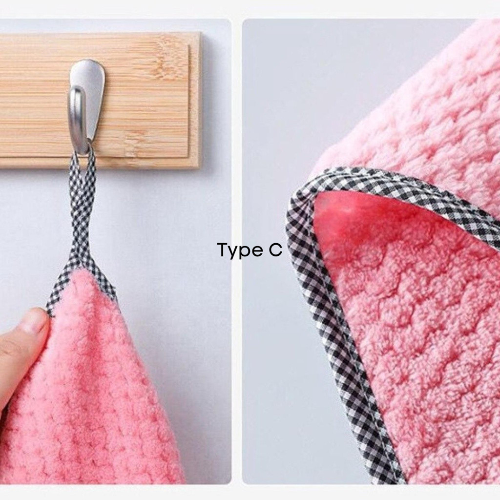 Realeos Kitchen Towel Microfiber Kain Lap Super Absorbent Kitchen Rag ...