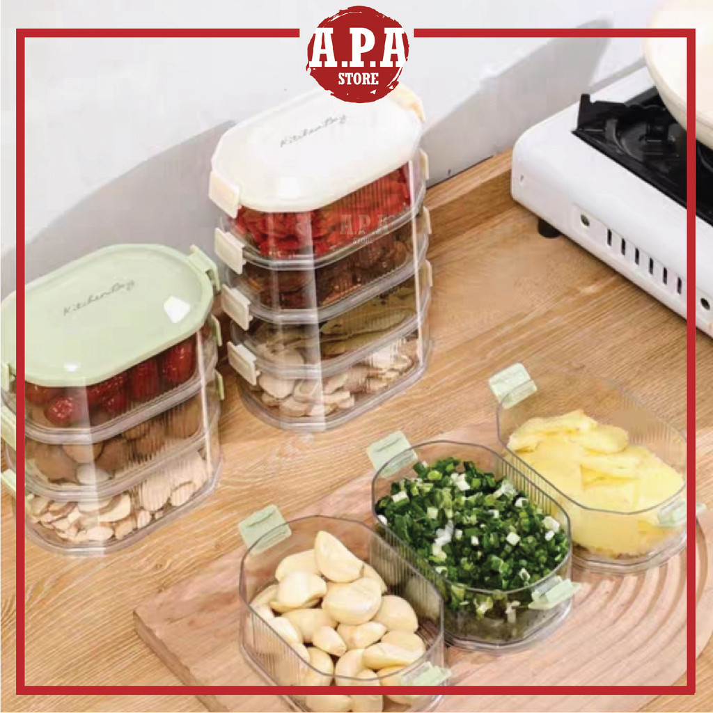 APA Food Container Box Plastic Storage Nordic Stackable Portable ...