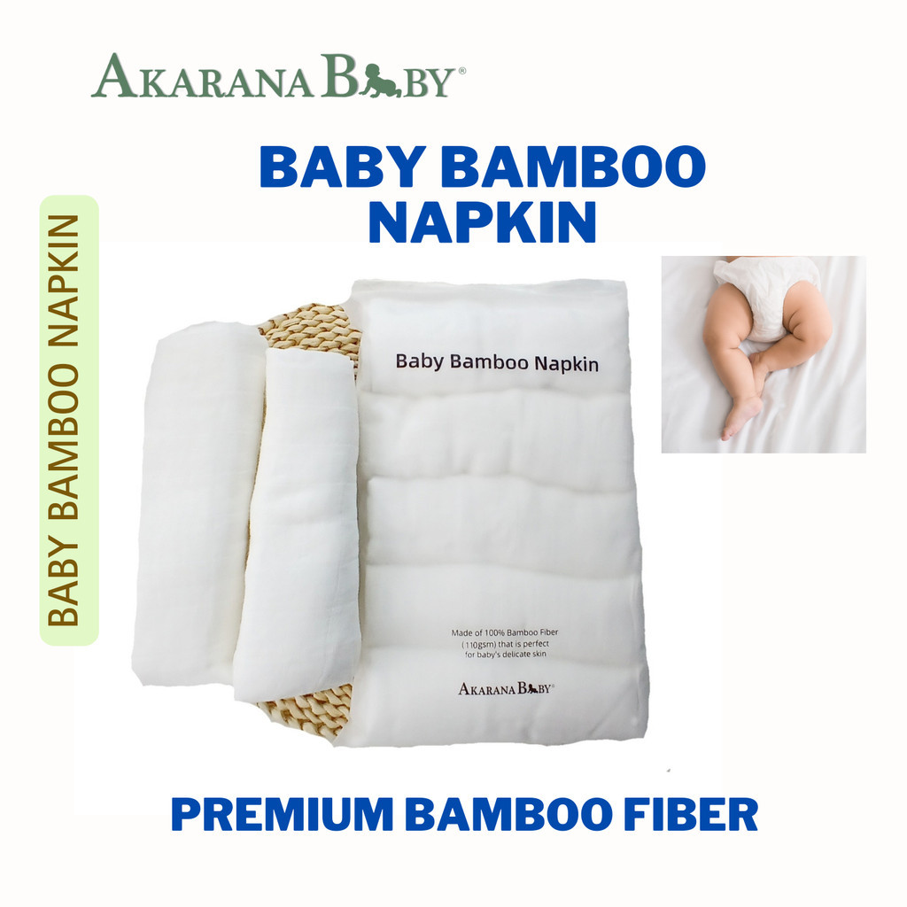 Akarana Baby Premium Bamboo Baby Napkin Super Soft Baby Lampin 5in1 Set ...
