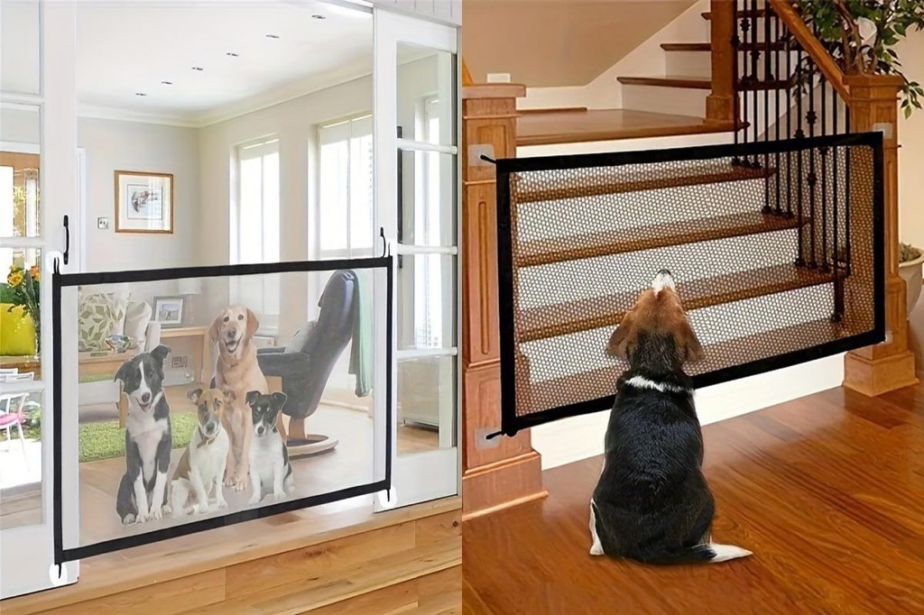 [CS] Retractable Baby Gate Collapsible Pet Gate Retractable Pet Safety ...