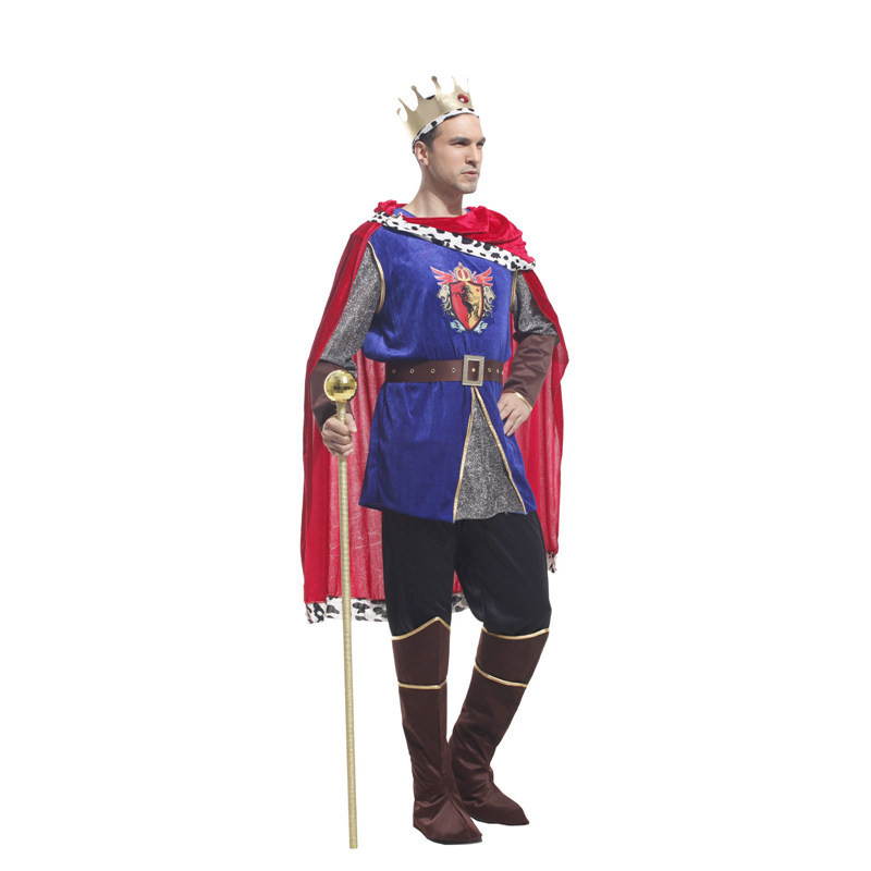 Men's Honorable King Costume Set Halloween Party Adult Dress Up Costume ...