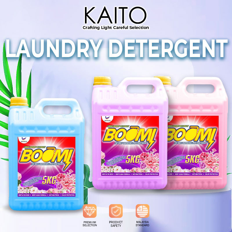 Boomi 5L Laundry Liquid Soap Detergent High-Quality Concentrated Anti ...