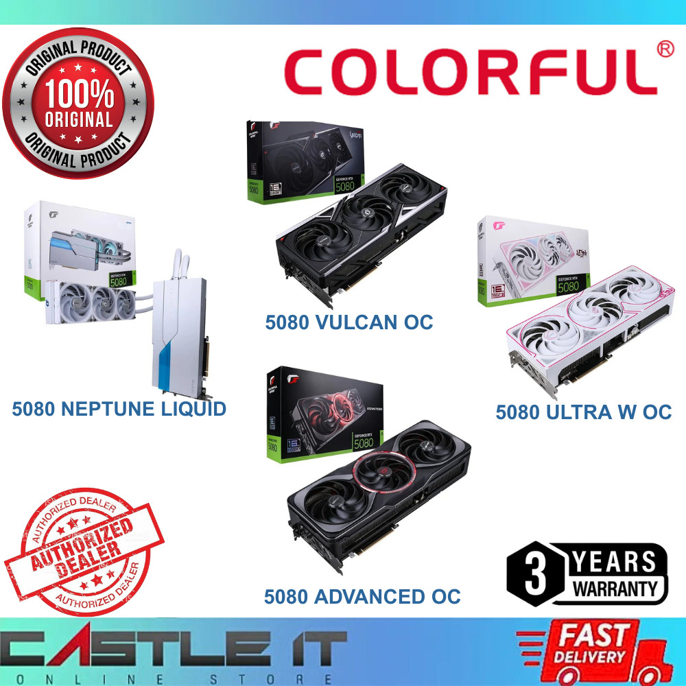 Colorful RTX 5080 iGame Vulcan Advacned OC Ultra W V 16GB GDDR7 Nvidia ...