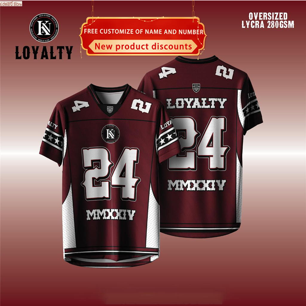 【Free Custom Name & Number】T Shirt NFL Jersey Sublimation Jersey Jersey ...
