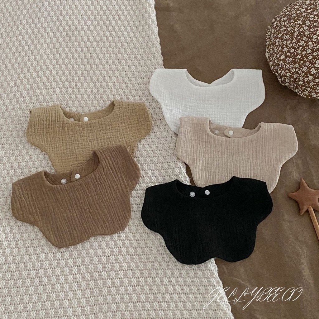 Nordic Baby Saliva Spring Summer Pure Cotton Gauze Petal Children Bib ...