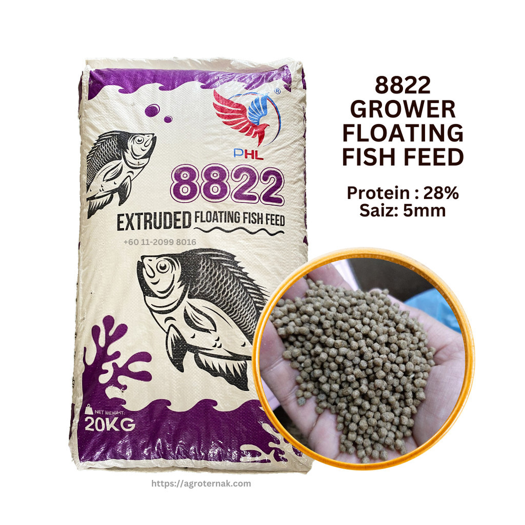[20KG] [8822] MAKANAN IKAN PERTENGAHAN 5MM | GROWER FISH PALLET ...