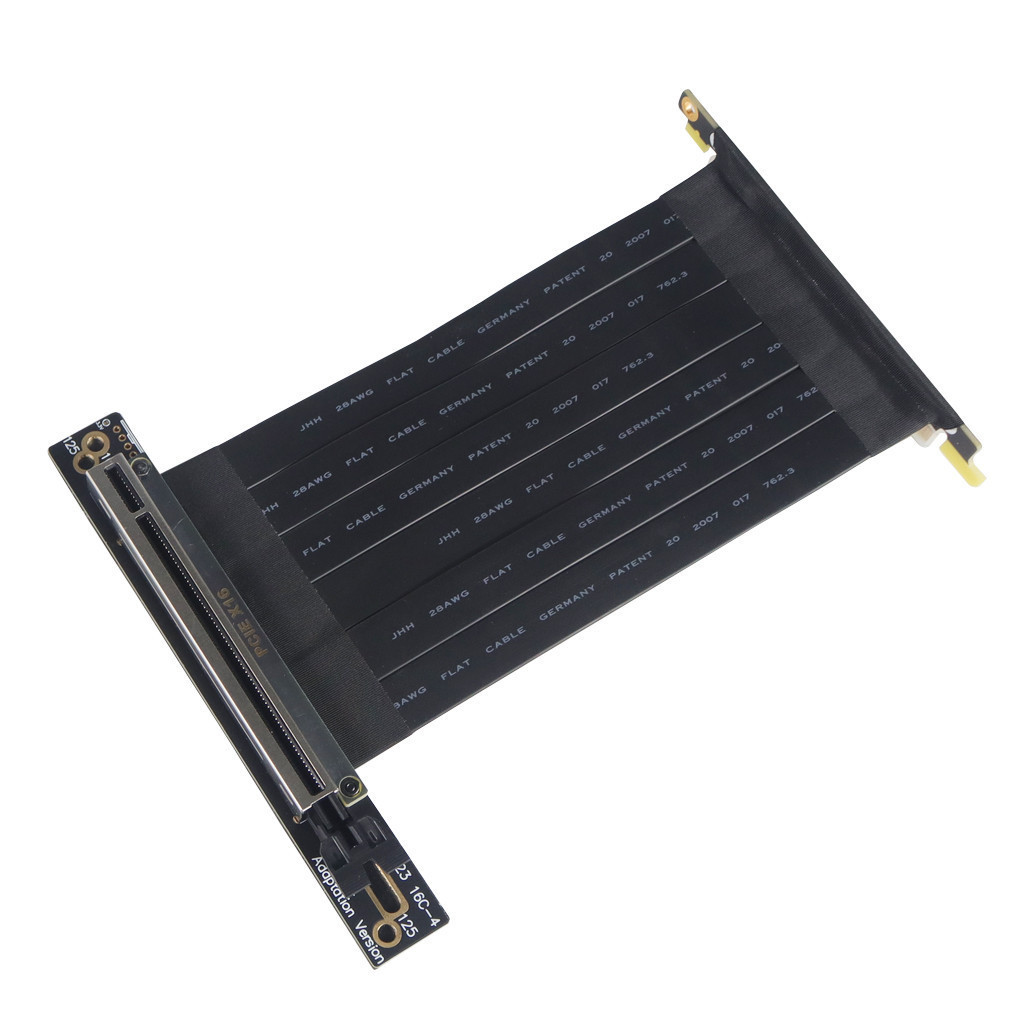 PCIe 3.0 4X 8X 16X Graphics Card GPU Extension Cable 90 Degree PCI ...