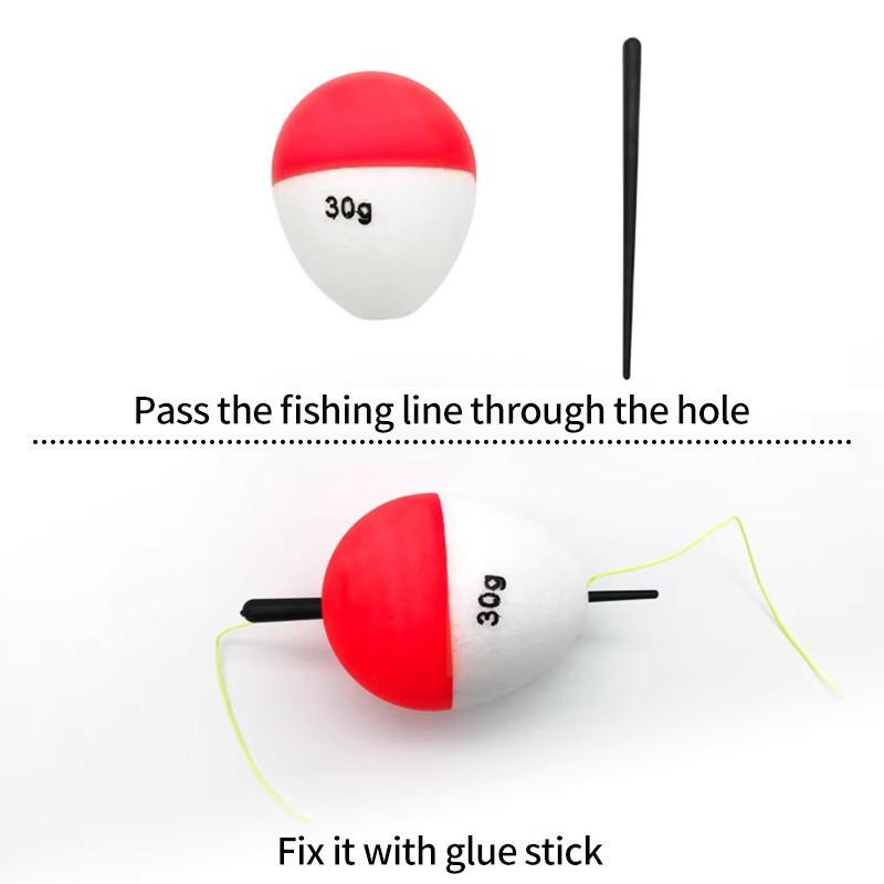 1/2/3/5g 5Pcs/Set Fishing Float Upgraded EVA Bobber Sea Floating Buoy Fishing Sticks Fish Tackle ...