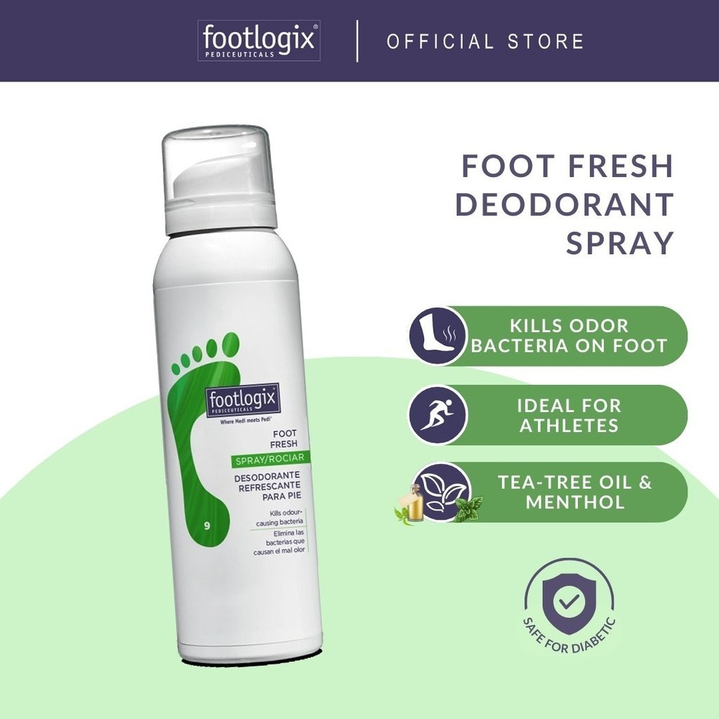 FOOTLOGIX Foot Fresh Anti-Bacterial Deodorant Spray #9 - Foot Care ...