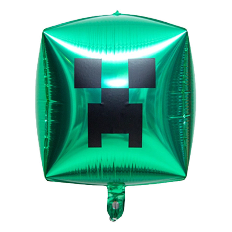 Minecraft Birthday Party Theme Foil Balloon Steve Alex Shape Balloon ...