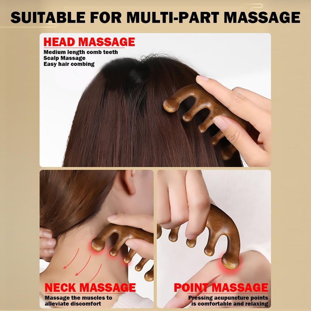 BC Comb Hair Therapy Relaxation Massage Growth Men Women Scraping ...