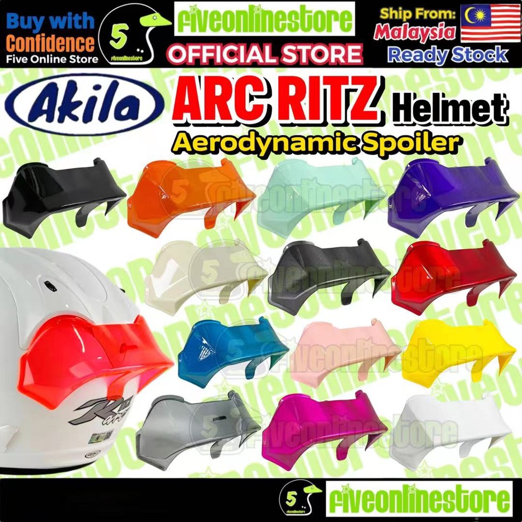 AKILA Racing Aerodynamic Spoiler For ARC RITZ AR1 AR4 YF / KYT NFJ ...